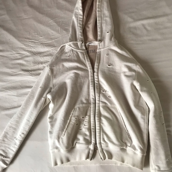 ATM Anthony Thomas Melillo | Jackets & Coats | Atm Distressed Cream ...